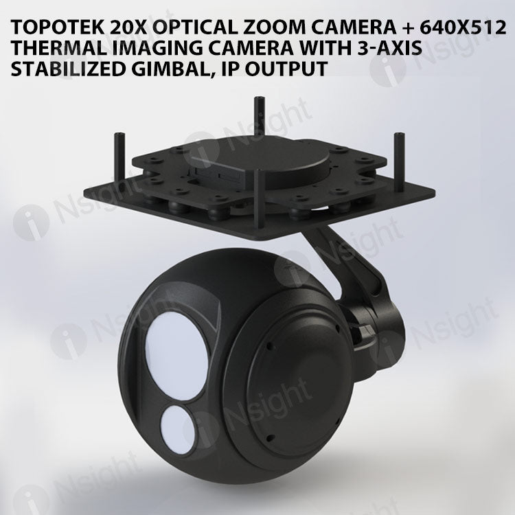 Topotek 20x Optical Zoom Camera + 640x512 Thermal Imaging Camera with – iNsightFPV