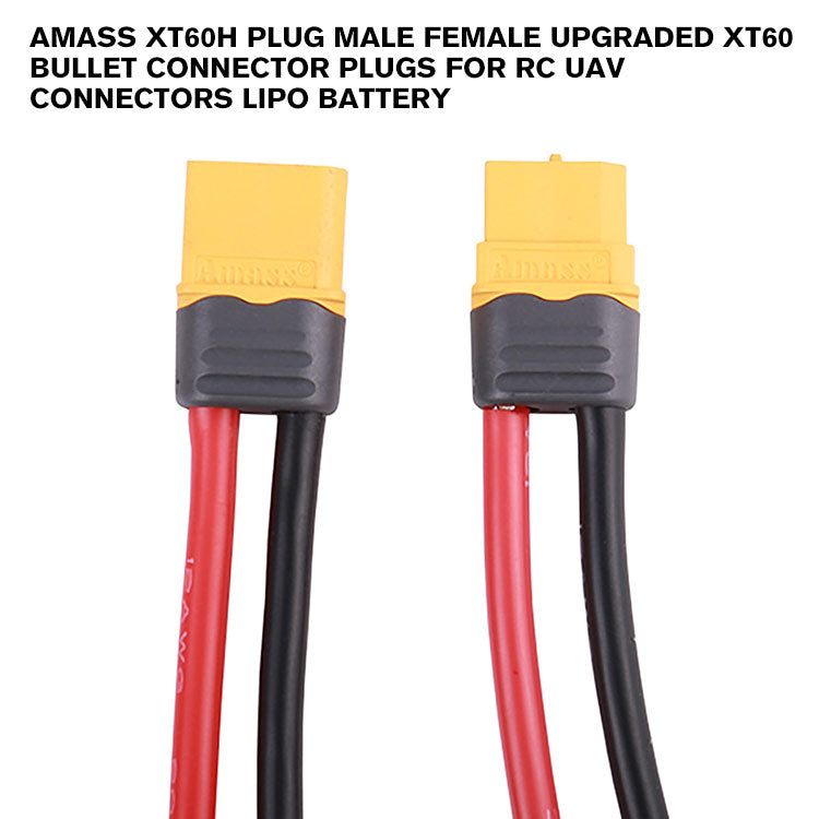 Amass XT60H plug Male Female Upgraded XT60 Bullet Connector Plugs For – iNsightFPV