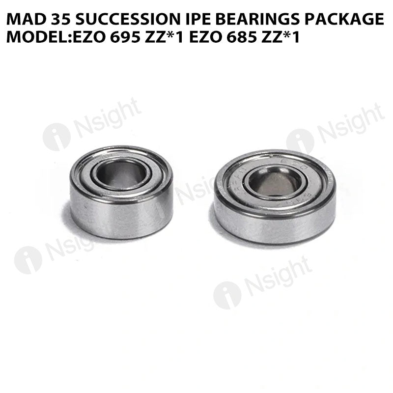 MAD 35 Succession IPE Bearings package model:EZO 695 ZZ*1 EZO 685 ZZ*1 – iNsightFPV