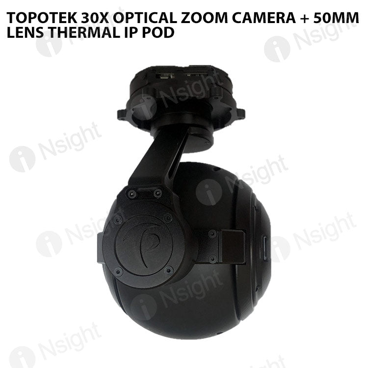 Topotek 30x Optical Zoom Camera + 50mm lens Thermal IP Pod – iNsightFPV