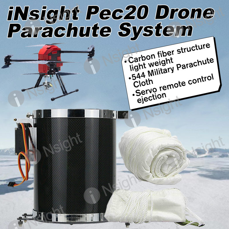 iNsight Pec20 Drone Parachute with Ejector Capsule for 20kg UAV Drone – iNsightFPV