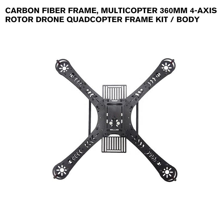 Quadcopter carbon fiber frame, multicopter 360mm 4-Axis rotor frame ki ...