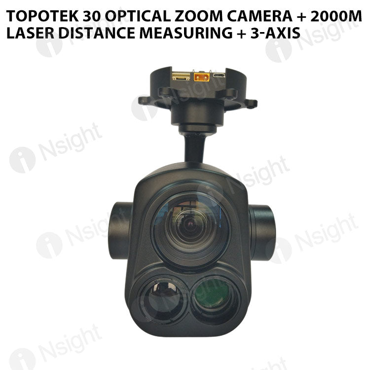Topotek 30 Optical Zoom Camera + 2000m Laser Distance Measuring + 3-Ax ...