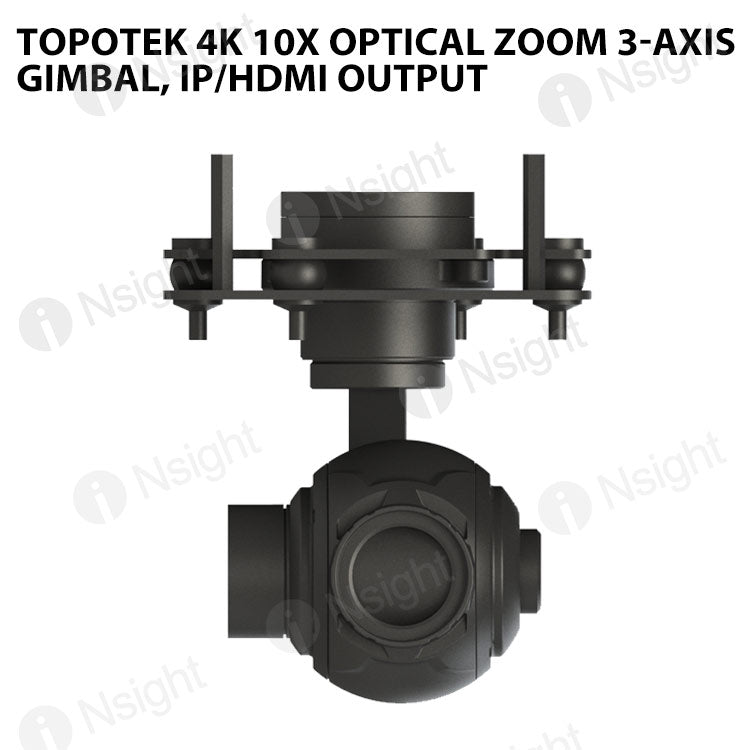 Topotek 4K 10X Optical zoom 3-Axis Gimbal, IP/HDMI output – iNsightFPV