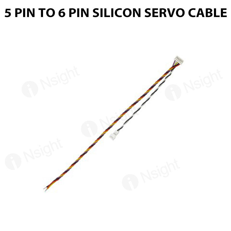 5 Pin to 6 Pin Silicon Servo Cable – iNsightFPV