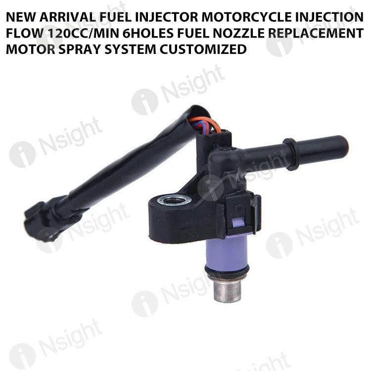 New Arrival Fuel Injector Motorcycle Injection Flow 120cc/min 6holes F ...
