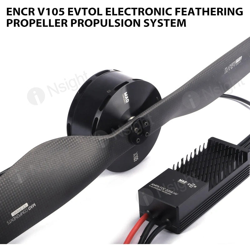ENCR V105 eVTOL Electronic feathering propeller propulsion system ...