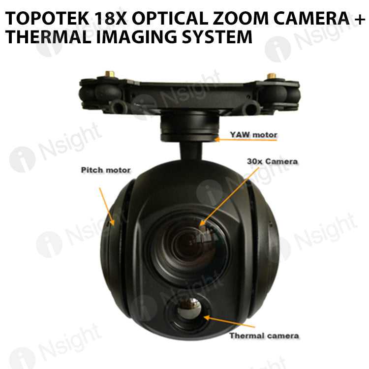 Topotek 18x Optical Zoom Camera + Thermal Imaging System – iNsightFPV
