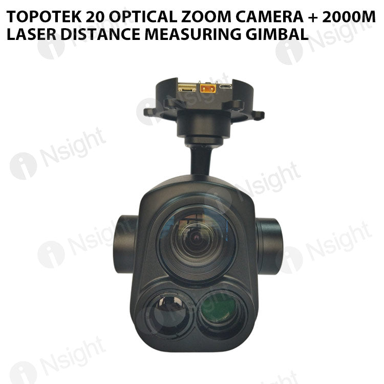 Topotek 20 Optical Zoom Camera + 2000m Laser Distance Measuring Gimbal ...