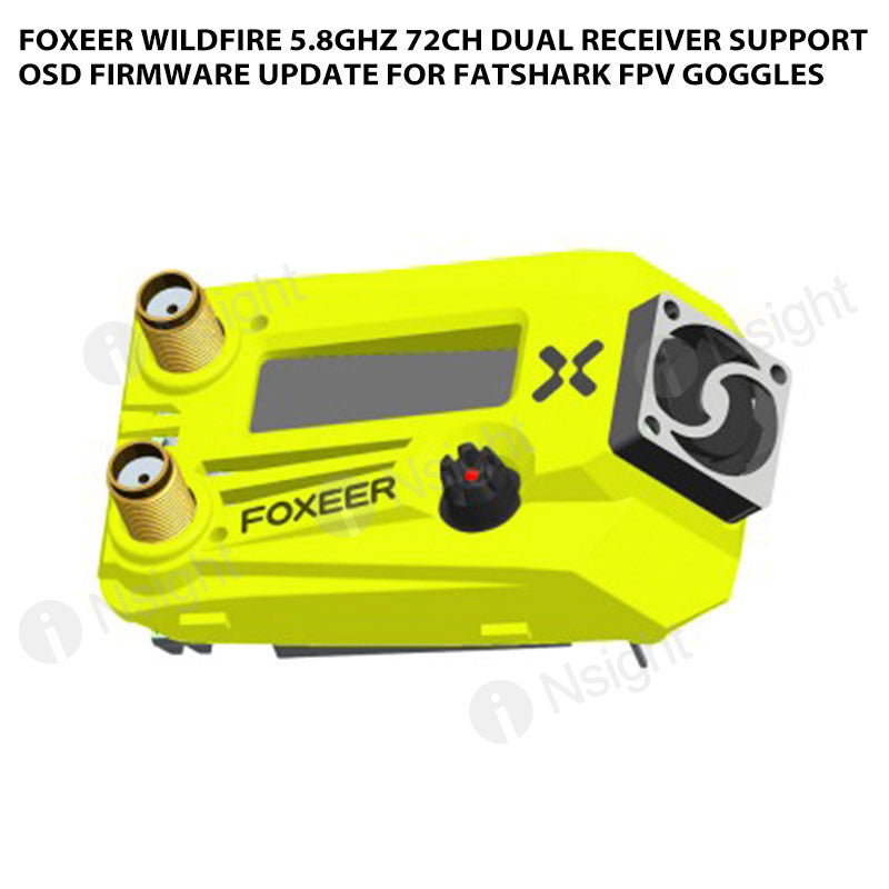 Foxeer Wildfire 5.8GHz 72CH Dual Receiver Support OSD Firmware Update ...