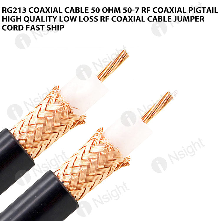 RG213 Coaxial Cable 50 ohm 50-7 RF Coaxial Pigtail High Quality Low Lo ...