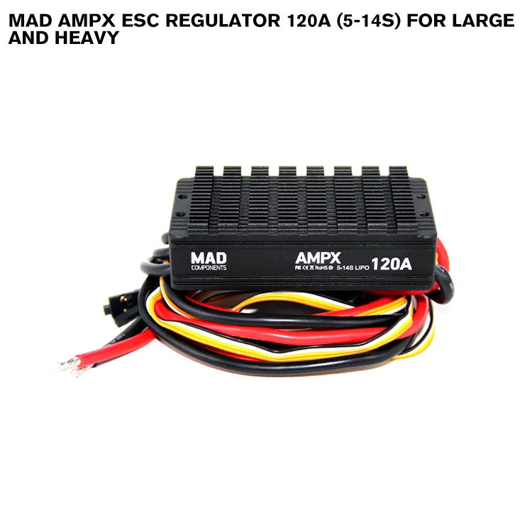 MAD AMPX ESC Regulator 120A (5-14S) For Large And Heavy Delivery Multi ...
