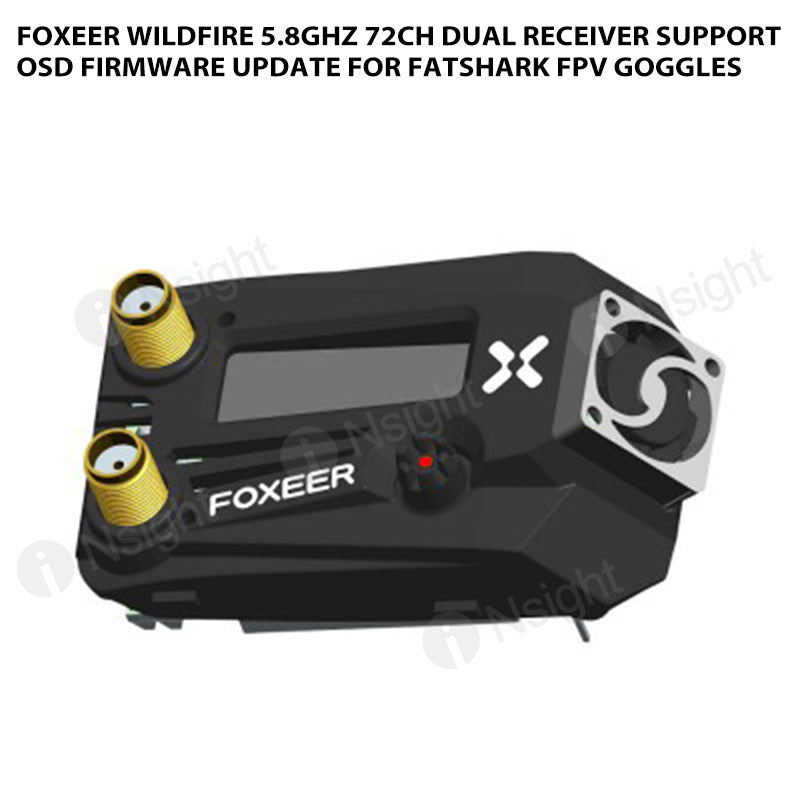 Foxeer Wildfire 5.8GHz 72CH Dual Receiver Support OSD Firmware Update ...
