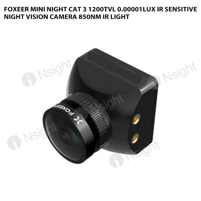 Foxeer Mini Night Cat 3 1200TVL 0.00001Lux IR Sensitive Night Vision C ...