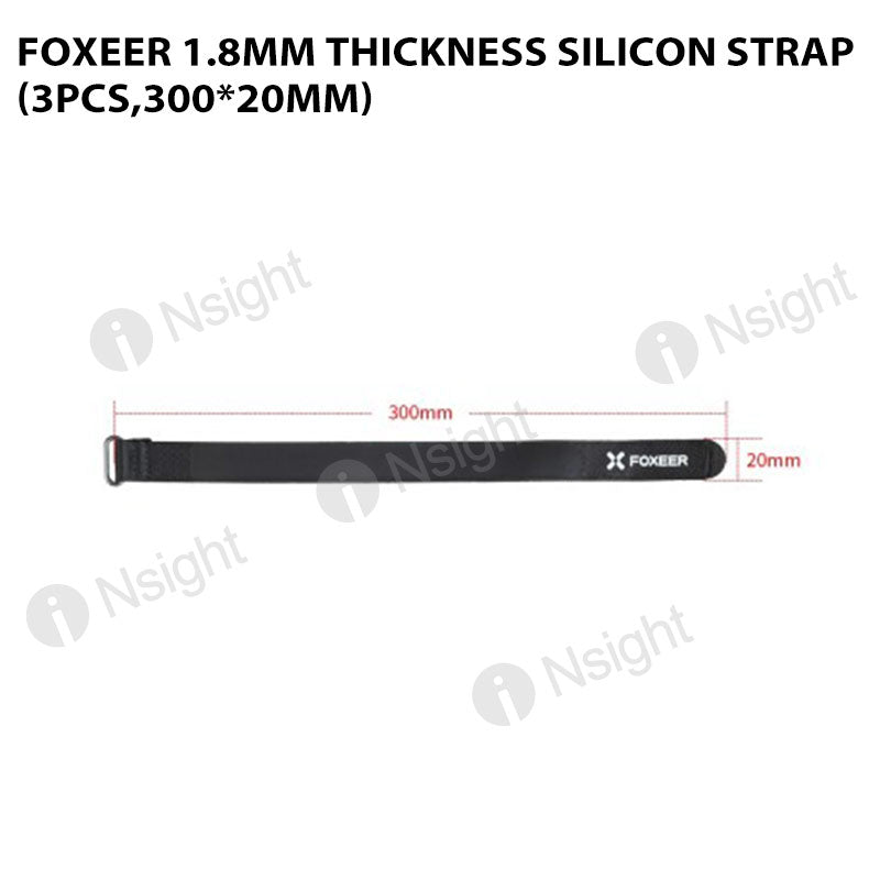 Foxeer 1.8mm Thickness Silicon Strap (3pcs,300*20mm) – iNsightFPV