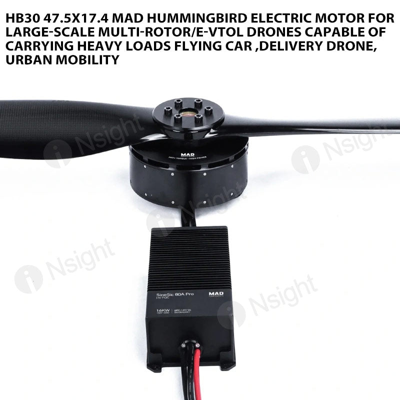 HB30 47.5X17.4 MAD Hummingbird electric motor for large-scale multi-ro ...
