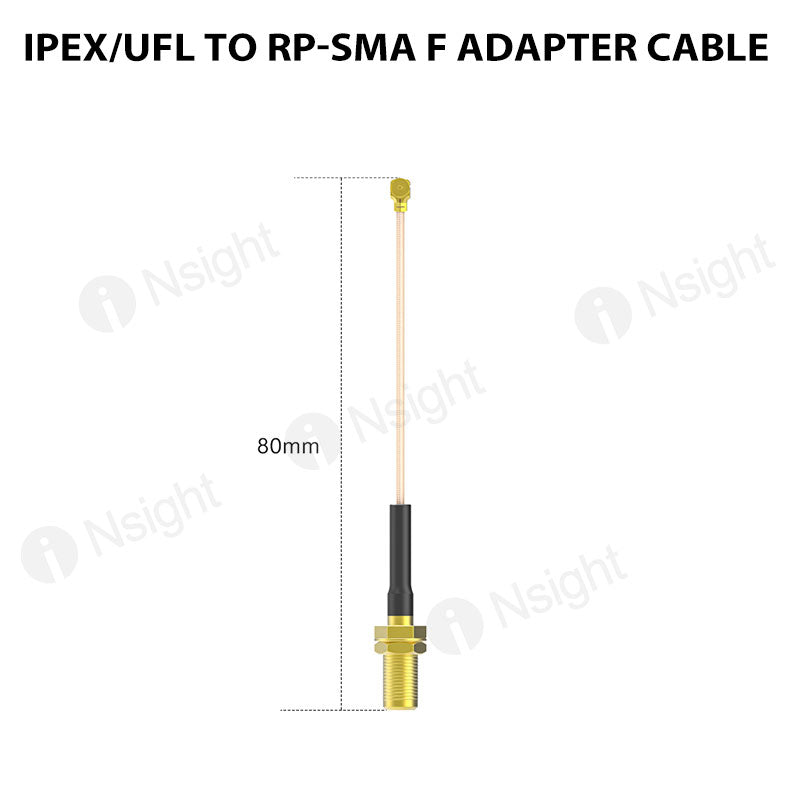 iPex/UFL to RP-SMA F Adapter Cable – iNsightFPV