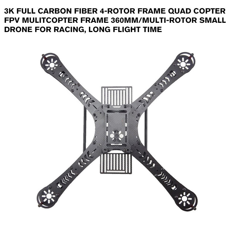 3K Full carbon fiber 4-rotor frame quad copter FPV mulitcopter frame 3 ...