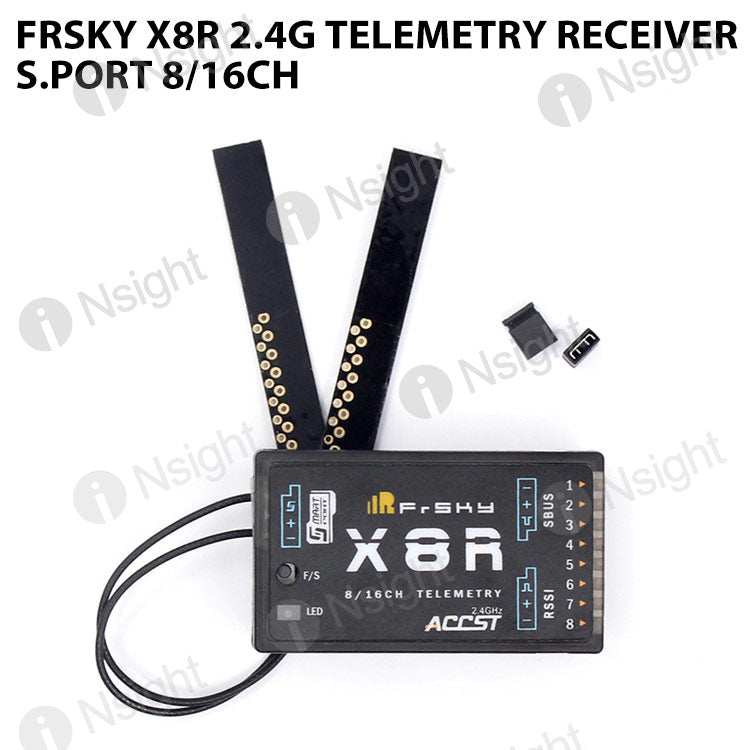 FrSky X8R 2.4G Telemetry Receiver S.Port 8/16CH – iNsightFPV