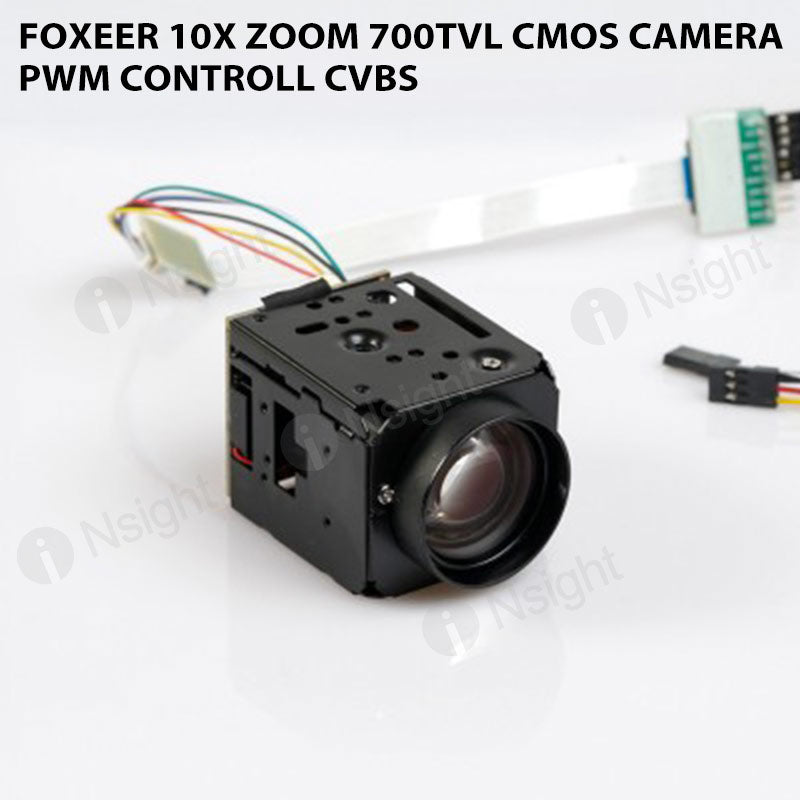 Foxeer 10x Zoom 700TVL CMOS Camera PWM Controll CVBS – iNsightFPV