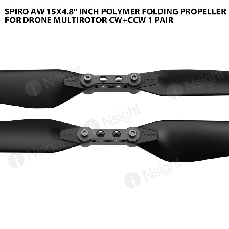 SPIRO AW 15x4.8" inch polymer folding propeller for drone multirotor C ...