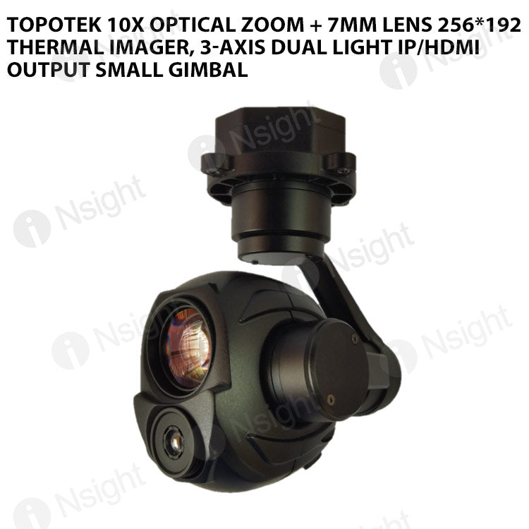 Topotek 10x Optical Zoom + 7mm Lens 256*192 Thermal Imager, 3-Axis Dua ...