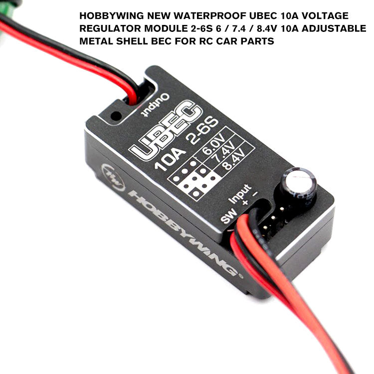 Hobbywing New Waterproof UBEC 10A Voltage Regulator Module 2-6S 6 / 7 ...
