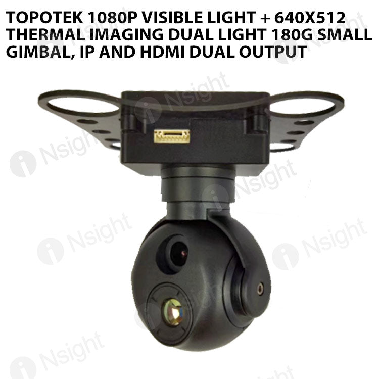 Topotek 1080P visible light + 640x512 thermal imaging dual light 180g ...