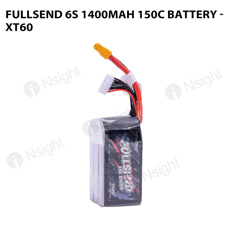 Fullsend 6S 1400mAh 150C Battery - XT60 – iNsightFPV