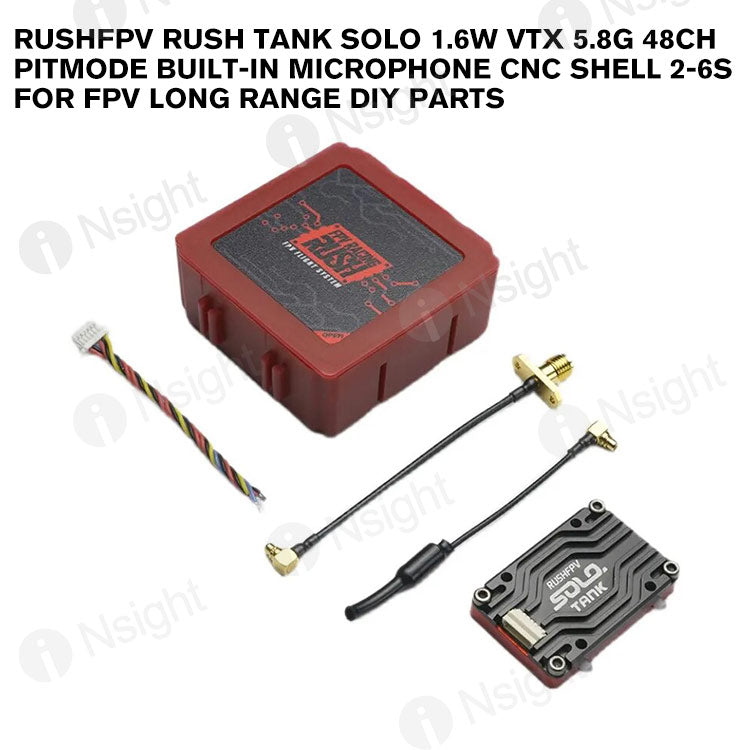 RUSHFPV RUSH TANK SOLO 1.6W VTX 5.8G 48CH PitMode Built-in Microphone ...