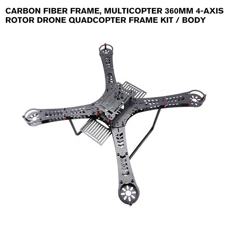 Quadcopter carbon fiber frame, multicopter 360mm 4-Axis rotor frame ki ...