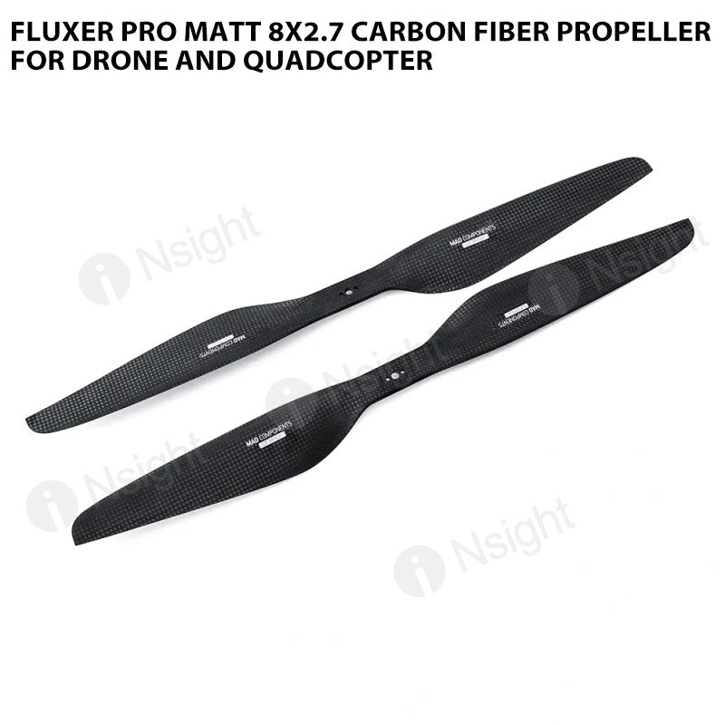 FLUXER PRO MATT 8x2.7 carbon fiber propeller for drone and quadcopter ...