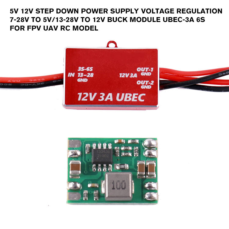 5V 12V Step Down Power Supply Voltage Regulation 7-28V to 5V/13-28V to ...