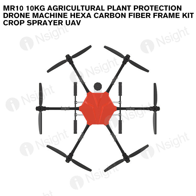 MR10 10KG Agricultural plant protection drone machine Hexa carbon fibe ...