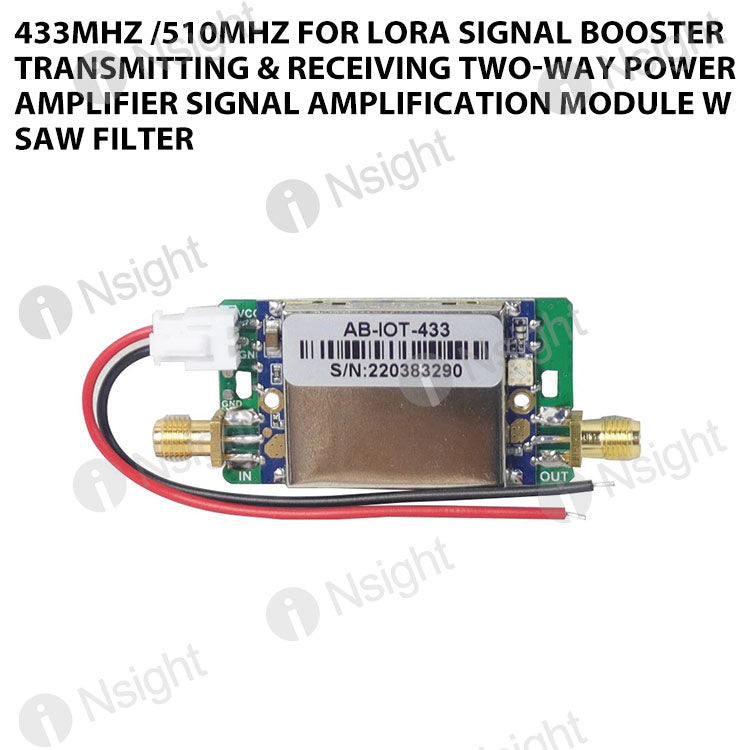 433MHz /510MHz for Lora Signal Booster Transmitting & Receiving Two-Wa – iNsightFPV