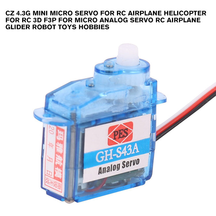 CZ 4.3g Mini Micro Servo for RC Airplane Helicopter for RC 3D F3P for ...