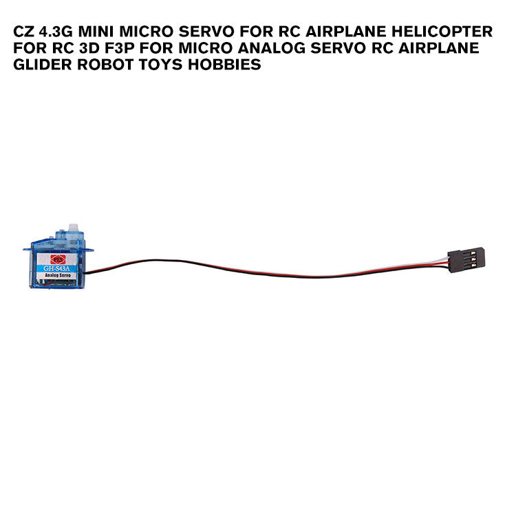 CZ 4.3g Mini Micro Servo for RC Airplane Helicopter for RC 3D F3P for ...