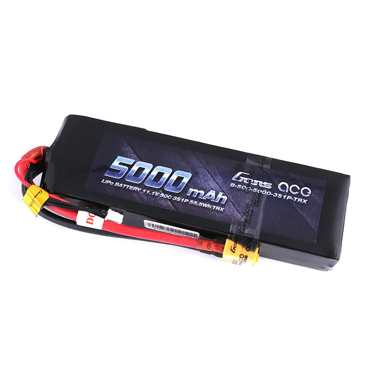 Gens Ace 11.1V 50C 3S 5000mAh Lipo Battery Pack With XT60 Plug – iNsightFPV