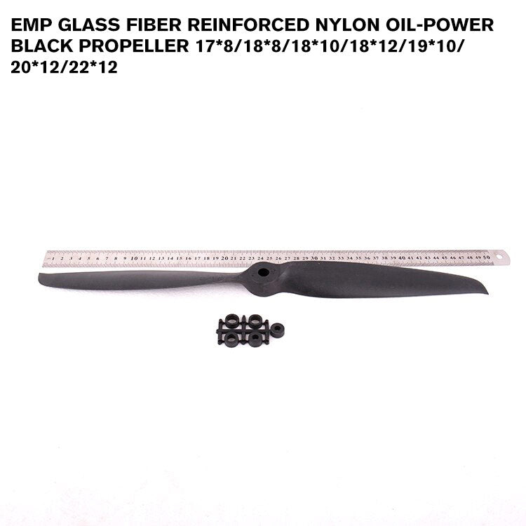 EMP Glass Fiber Reinforced Nylon Oil-power Black Propeller 17*8/18*8/1 ...