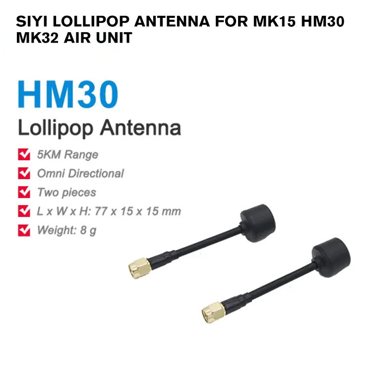 SIYI Lollipop Antenna for MK15 HM30 MK32 Air Unit – iNsightFPV