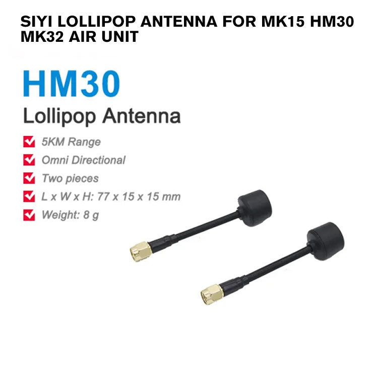 SIYI Lollipop Antenna for MK15 HM30 MK32 Air Unit – iNsightFPV